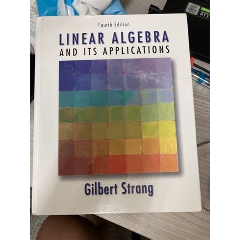 Linear Algebra And Its Application 4th Ed Gilbert Strang 蝦皮購物