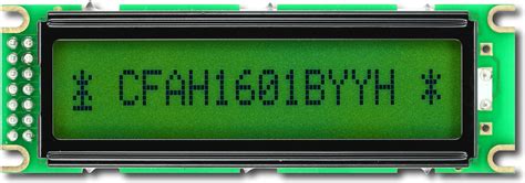 Small 16x1 Character Sunlight Readable Lcd From Crystalfontz