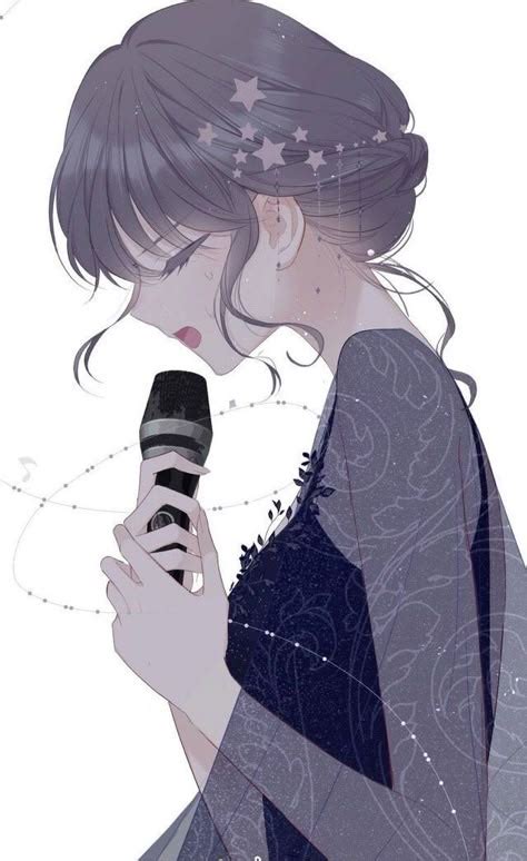 Girl Singing Drawing
