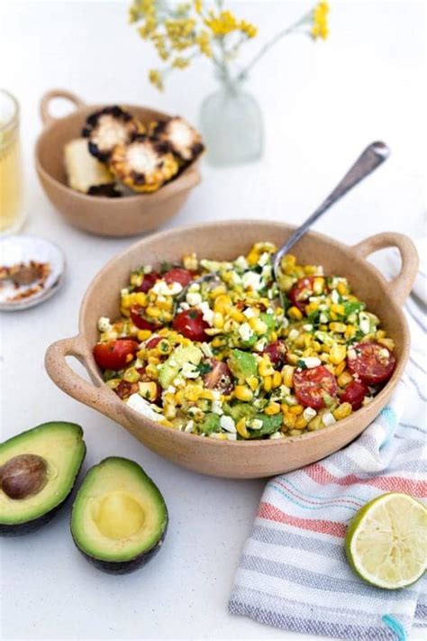 Grilled Corn Avocado Salad Supergolden Bakes