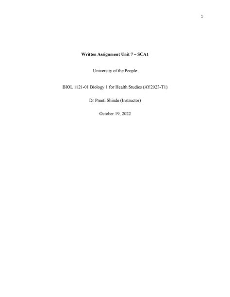 Written Assignment Unit 7 Sca1 Written Assignment Unit 7 Sca