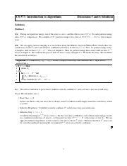 5 6answers Pdf CS 577 Introduction To Algorithms Discussion 5 And 6