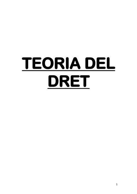 Teoria Del Dret Apuntes Teoría Del Derecho Warning Tt Undefined