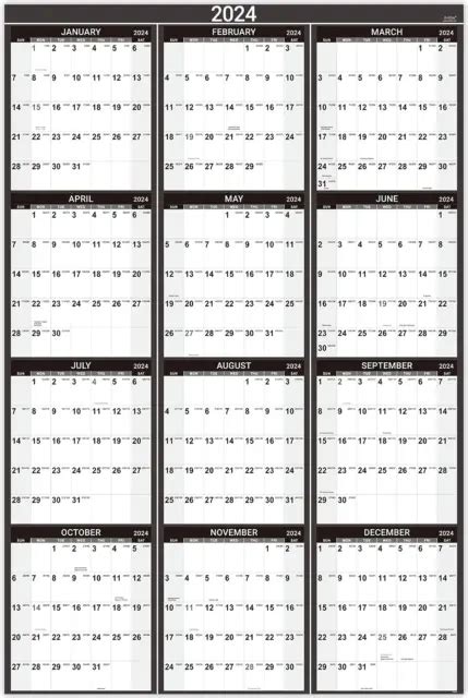Calendario De Pared Anual 2024 2024 Calendario Pared Enero De 2023 A