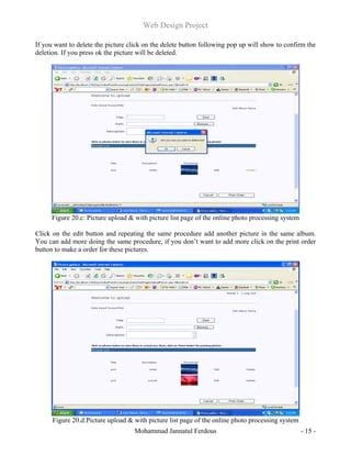 Web Design Project Report3961 PDF
