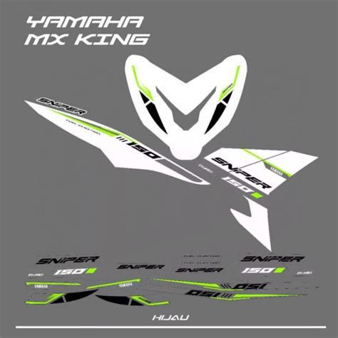 Jual STIKER STRIPING CUSTOM YAMAHA JUPITER MX KING TRANSPARAN MOTIF