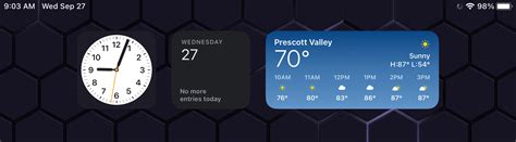 Simple Clean Widgets For Clock Calendar Weather Similar To Whats