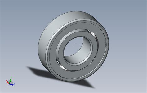 深沟球轴承6204 2rzsldprtsolidworks 2009模型图纸下载 懒石网