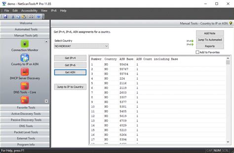 Country To Ip Address Or Asn