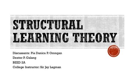 Structural Learning Theory Math 102pdf