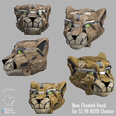 🆕 New Cheetah Head For Ss98 Rotb Cheetor・free Stl File For ・cults