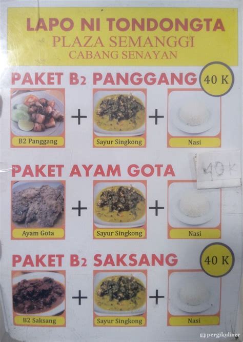 Selalu Diperbarui Menu Lapo Ni Tondongta Sudirman