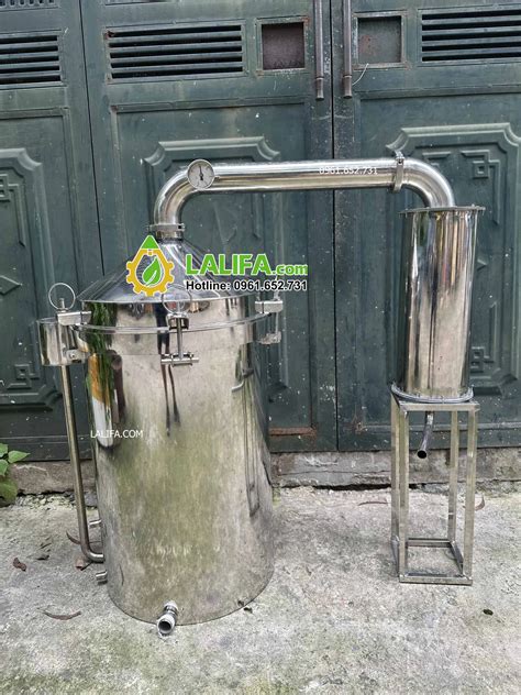 Nồi Chưng Cất Tinh Dầu 160 Lít Gas Than Củi Inox 304 Cao Cấp Dày Dặn
