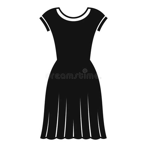 Icono Del Vestido De La Mujer Estilo Simple Ilustración Del Vector