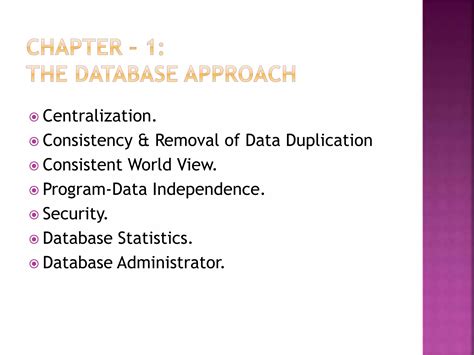 The Relational Database Chapter 1 Ppt
