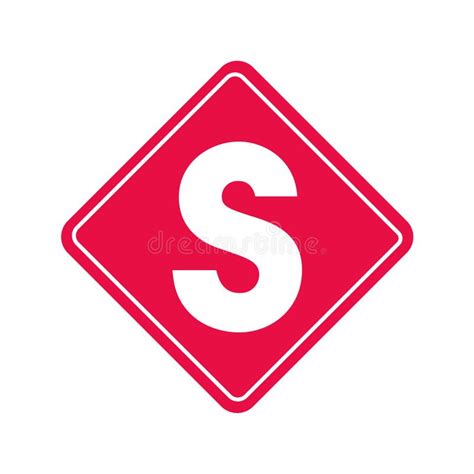 Vector Illustration Of A Stop Sign Isolated On A White Background Stock