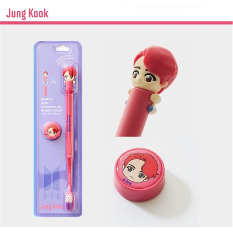 Bts Korea Official Character Figure Toothbrush Magnet Set Shopee Malaysia