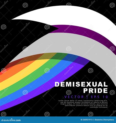 La Bandera Lgbt Y La Bandera Del Orgullo Demisexual Identificación