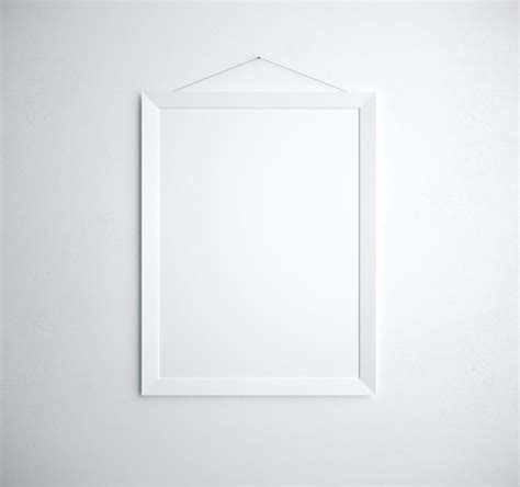 Cartaz Em Branco Na Parede Foto Premium