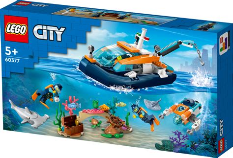 LEGO CITY 60377 Дайвінг-човен дослідника - docom.com.ua