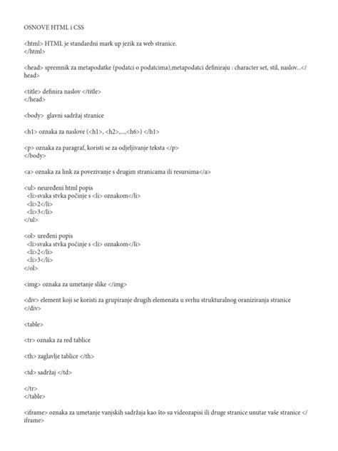 Osnove Html Css Pdf
