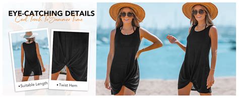 Cupshe Womens Swimsuit Coverup Sleeveless Swimwear Beach Cover Ups