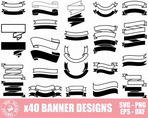 Banner Svg Bundle Ribbon Svg Label Svg Scroll Svg Banner