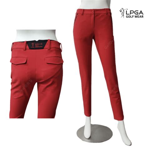 [골프딜] Lpga 골프웨어 여성 골프 간절기 슬림핏 바지 팬츠 L201pt801p 상품정보