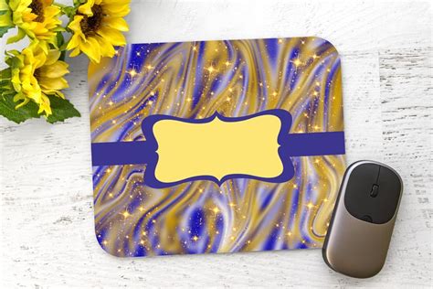 Goldent Night Add Text Mouse Pad Sublimation Png Design