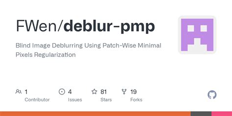 GitHub FWen Deblur Pmp Blind Image Deblurring Using Patch Wise Minimal Pixels Regularization