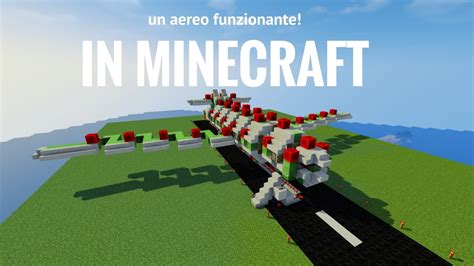 Come Creare Un Aereo Funzionante In Minecraft Youtube
