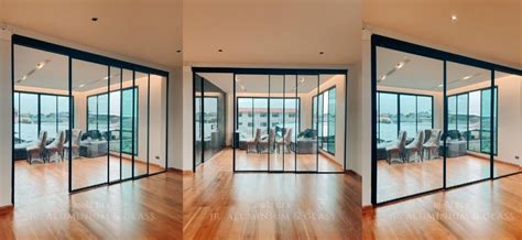 บานเลื่อนกั้นห้องภายใน Jr Aluminium