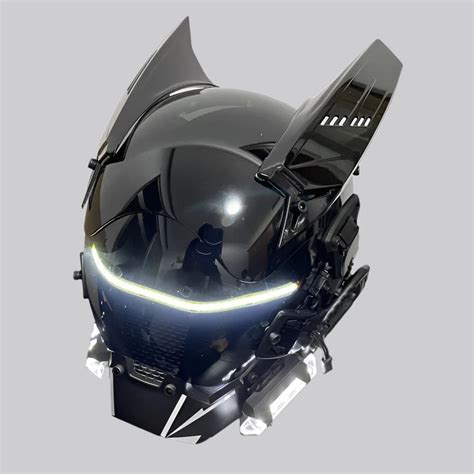 Futuristic Cyberpunk Helmet Techwear
