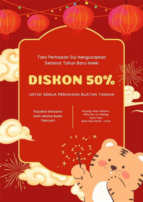 Gratis Contoh Poster Imlek Keren Canva