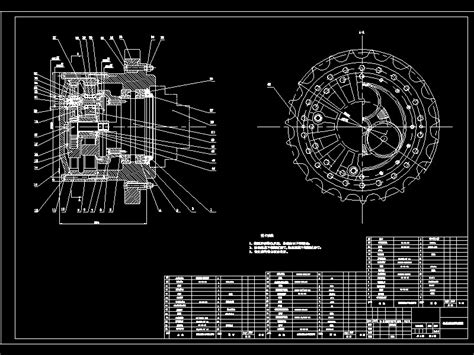 履带式液压挖掘机行走装置设计autocad 2004模型图纸下载 懒石网