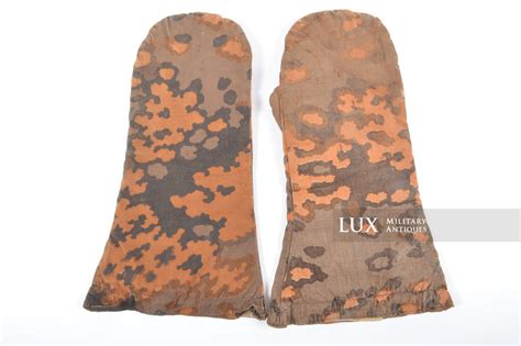 Waffen Ss Oakleaf A Camouflage Reversible To White Combat Gloves