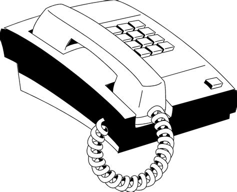 Telephone Ringing Clipart Black And White