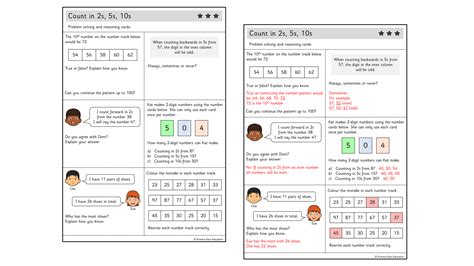Count In 2s 5s 10s Mastery Cards Primary Stars Education