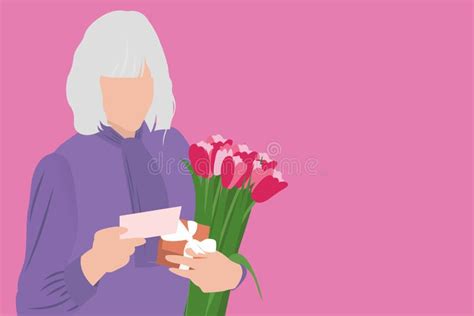 Woman Holding Purple T Box Stock Illustrations 61 Woman Holding