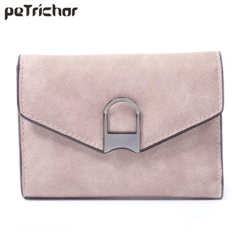 Корейски дизайн мини геометрични Hasp къси дами портмонета жени монета карта фактура портмоне