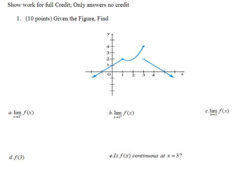 solved show work for full credit only answers no credit 1