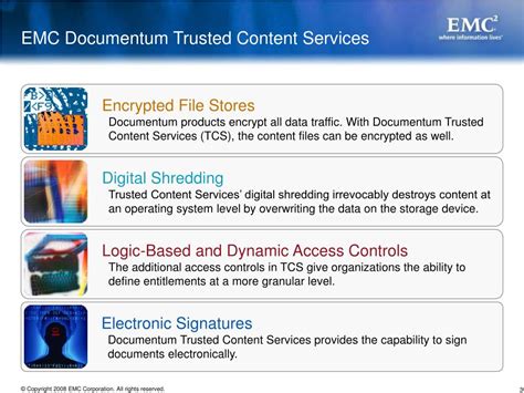 PPT EMC Documentum Trusted Content Services PowerPoint Presentation