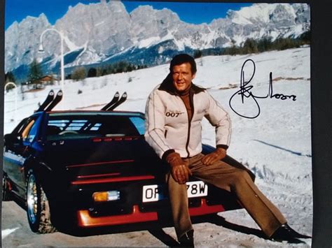 James Bond 007 For Your Eyes Only Sir Roger Moore With His Lotus