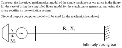 Construct The Linearized Mathematical Model Of The Chegg