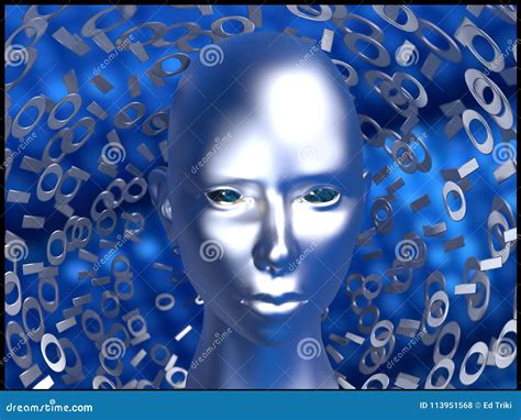 Cyber Security And Artificial Intelligence Stock Illustration Illustration Of Intelligence