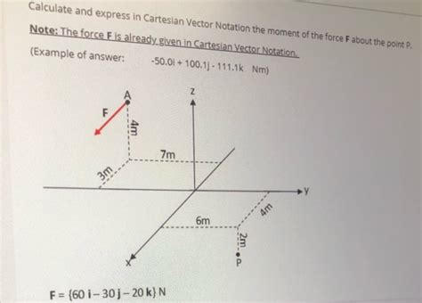 Solved Calculate And Express In Cartesian Vector Notation