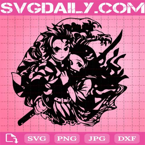 Kamado Nezuko Svg Kimetsu No Yaiba Svg Anime Svg Japanese Svg Anime