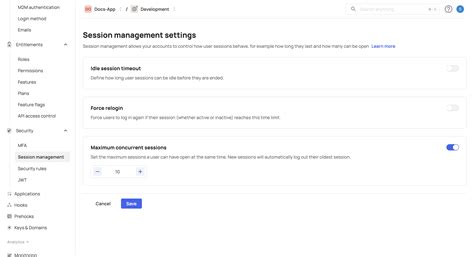 Assigning Permissions And Enabling Session Management