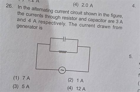 In The Alternating Current Circuit Shown In The Figure The Currents Thro