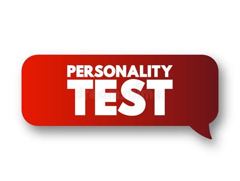 personality test text message bubble concept background stock